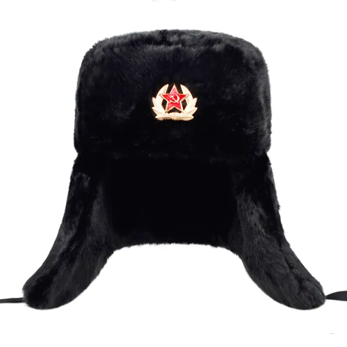 Faux Fur Ear Flap Caps Black Ski Trooper Trapper Cold Anti Snow Hats ...