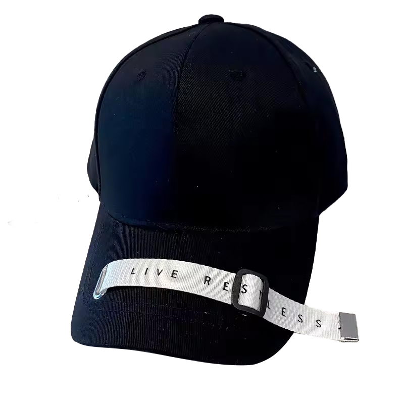 Summer Fashion Hat Hip-Hop Curved Brim Hat Personality Streamer 5 Panel ...